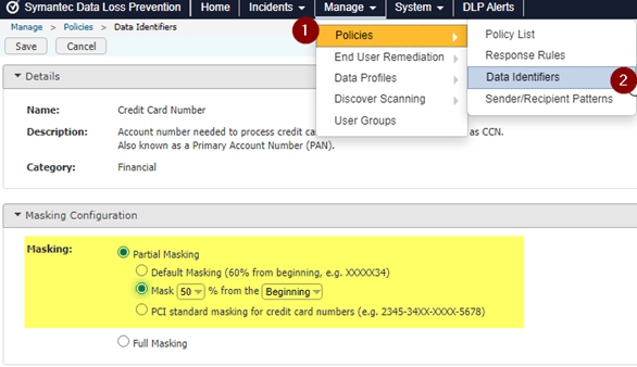 Incident Masking Overview (only on DLP 16) – FIRAT AYDIN